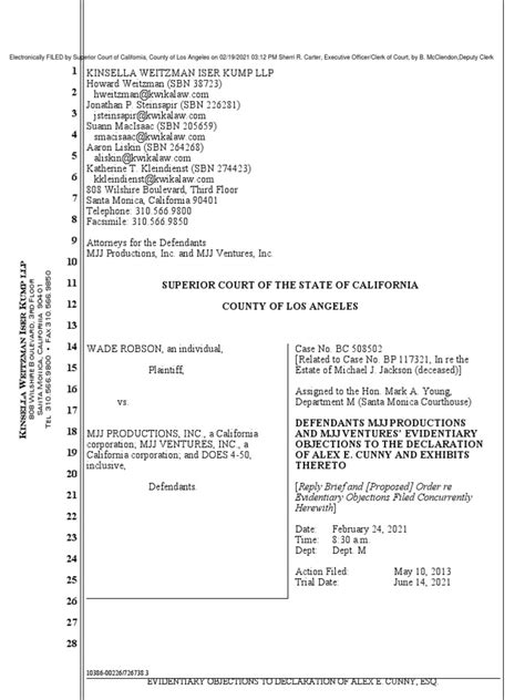 Evidentiary Objections Pdf Hearsay Deposition Law