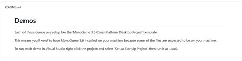 Error When Running MonoGame Extended Sample Demos In Visual Studio Extended Community MonoGame