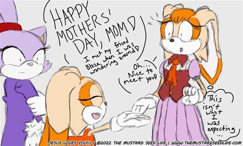Mothers Day Cream Wants Vanilla To Meet Blaze Sonic The Hedgehog