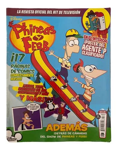 Revista Phineas Y Ferb 4 Disney Comic Posters Y Actividades Mercadolibre