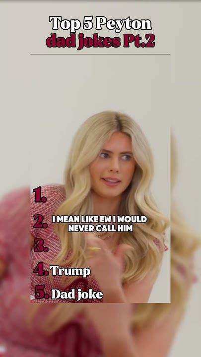 Top 5 Peyton Dad Jokes Pt 2🤣🤣🤣🤣 Youtube