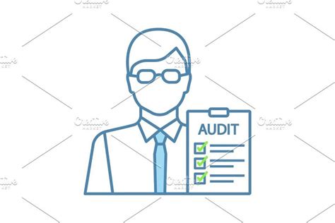Auditor Color Icon Auditor Icon Custom Design