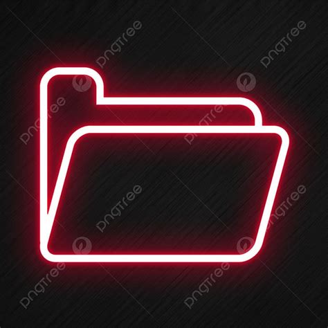 Neon Style Folder Icon