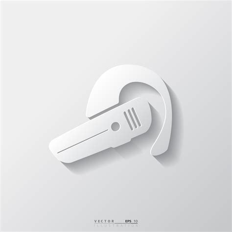 Premium Vector Bluetooth Headset Icon Wireless Connection
