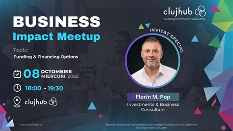 Business Impact Meetup Surse De Finanțare Pentru Startup Uri și Imm
