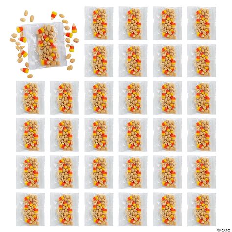 Candy Corn And Peanuts Trail Mix Assortment 32 Pc Oriental Trading