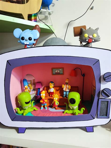 Tv Diorama Os Simpsons Ideias Para Artesanato Otaku Coisas Legais