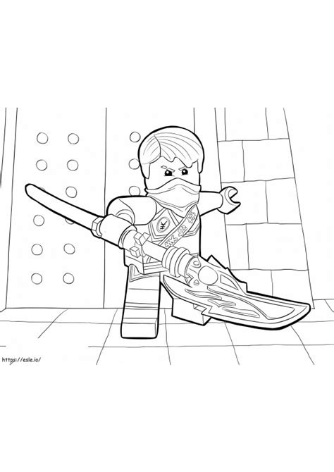 Lego Ninjago Jay Colouring Pages