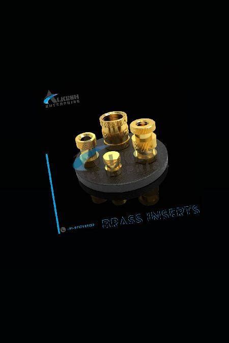 Polished Brass Plastic Molding Threaded Inserts Size Standard At