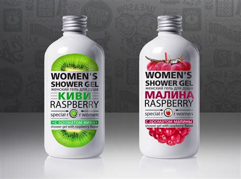 Shower gel. Женский гель для душа on Behance