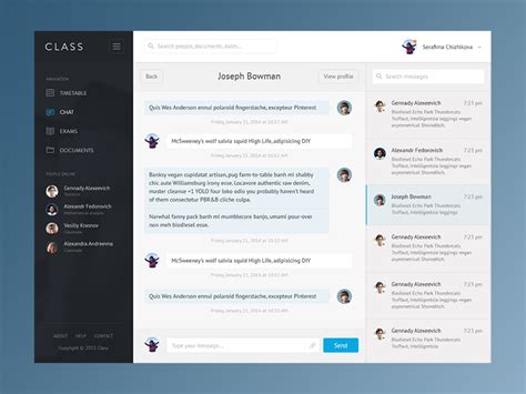 Dribbble Class App Chatpng By Ilya Komolkin