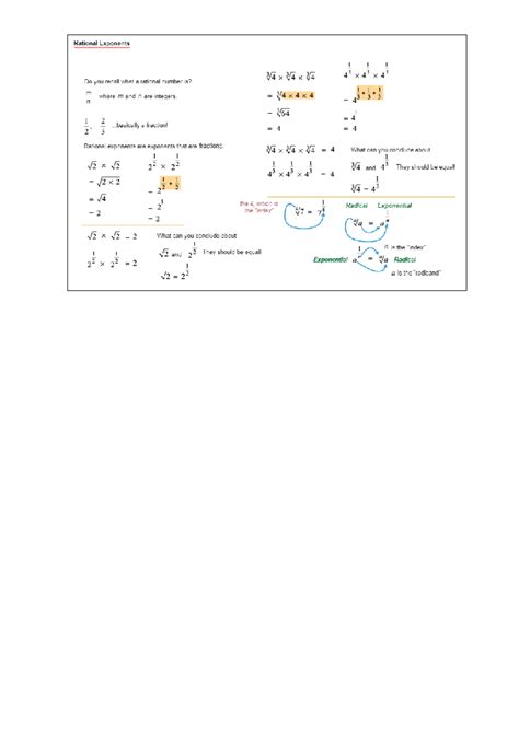 Rational Exponents Key Concepts And Strategies For Success Course Code