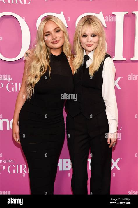 Actor Emily Alyn Lind Right And Sister Natalie Alyn Lind Pose