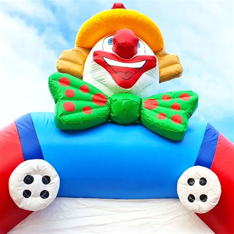 Bouncy Castle Clown With Roof Colorful Highlight