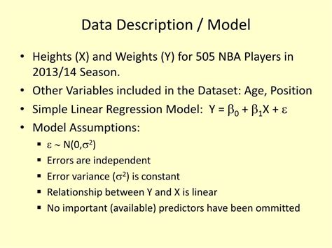 Ppt Checking Regression Model Assumptions Powerpoint Presentation