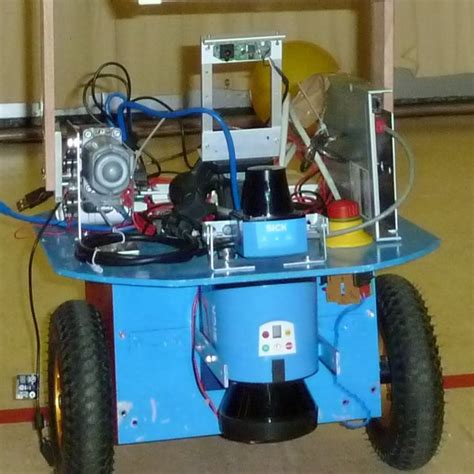 The Robot Equipped With Sick Lms100 And Tim300 Laser Scanners Logitech Download Scientific