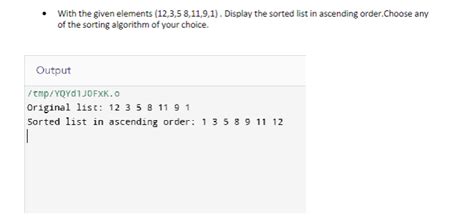 Solved With The Given Elements 12 3 58 11 9 1 Display Chegg Com