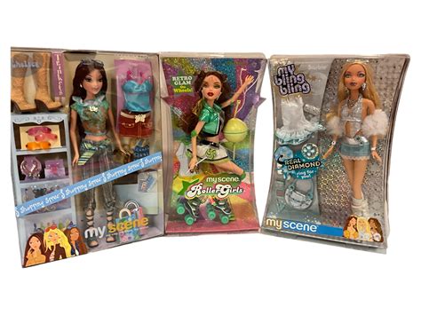 Lot 3 My Scene Fashion Dolls Barbie And Chelsea