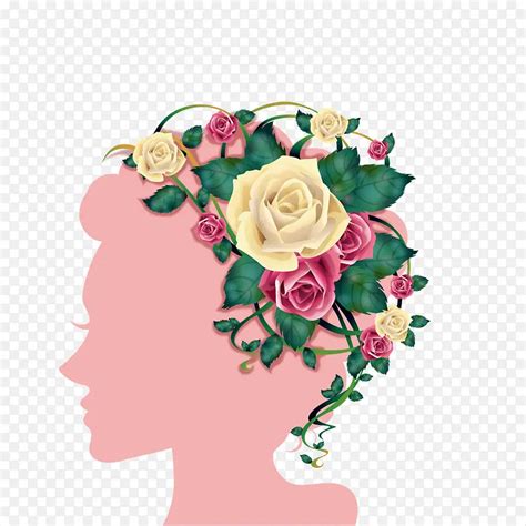 矢量女生节美丽女孩剪影png图片素材下载图片编号9102973 Png素材网