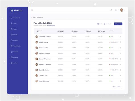 Payroll Screen Design By Shahin Srowar🚀 On Dribbble