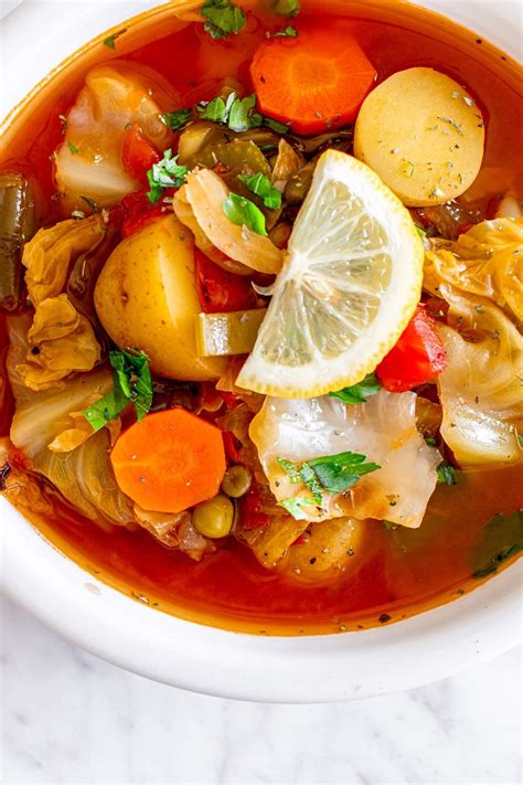 Cabbage Vegetable Soup Xoxobella