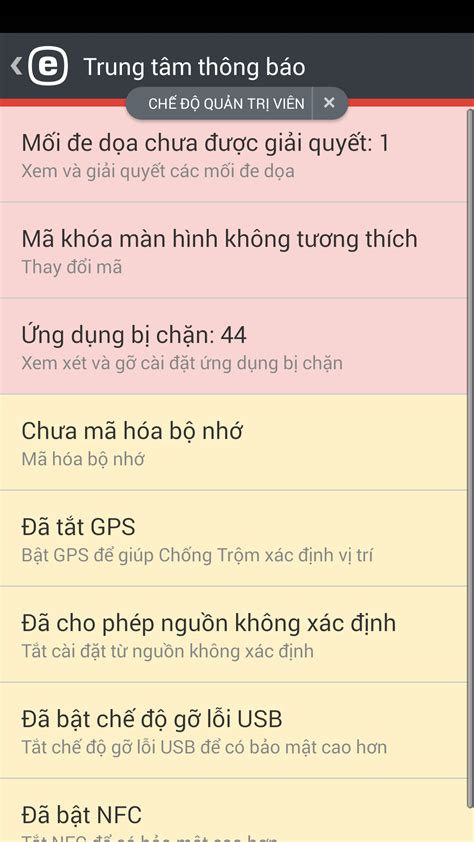 Chính Sách Cài đặt Thiết Bị Eset Endpoint Security For Android 6
