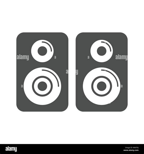 Speaker Simple Icon Vector Symbol Graphic Logo Design Stock Vector