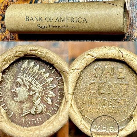 R20 Vintage Bank Of America Sf Wheat Penny Roll Live And Online Auctions On