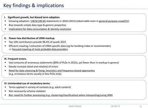 analysing and improving learning resources markup on the web ppt