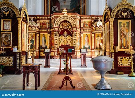 Iconostasis In Orthodox Church Editorial Photo
