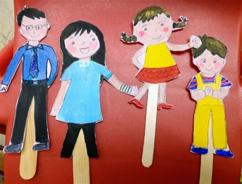 Stick Puppets Colorful Art Alphabet Coloring Popsicle Stick Crafts