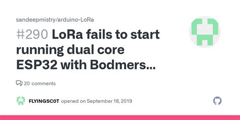lora fails to start running dual core esp32 with bodmers tft espi