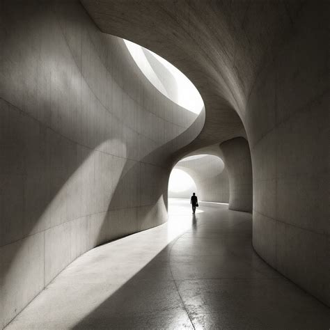 Free Concrete Light Passage Image Concrete Brutalist Corridor