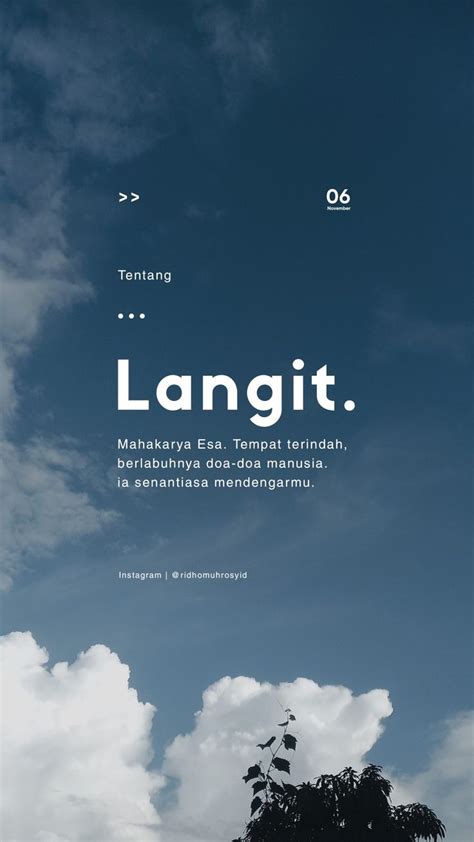 Tipografi story instagram langit | Tipografi, Kata-kata indah, Kata-kata