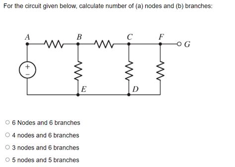Solved For The Circuit Given Below Calculate Number Of A Chegg
