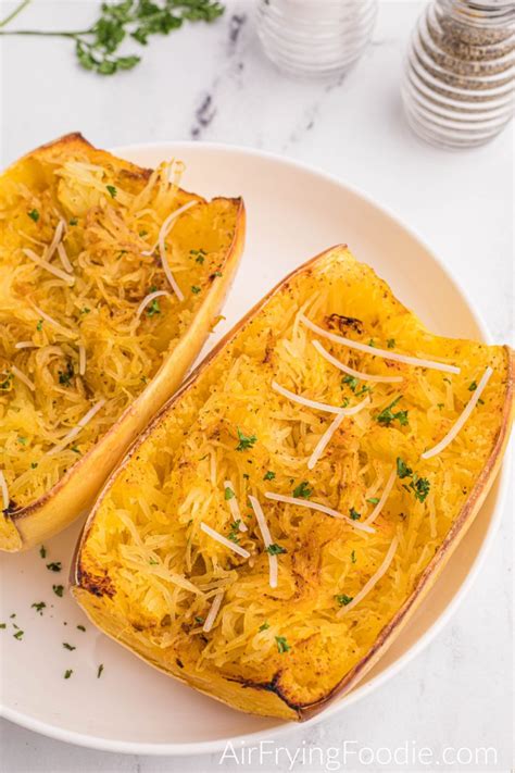 Air Fryer Spaghetti Squash Air Frying Foodie