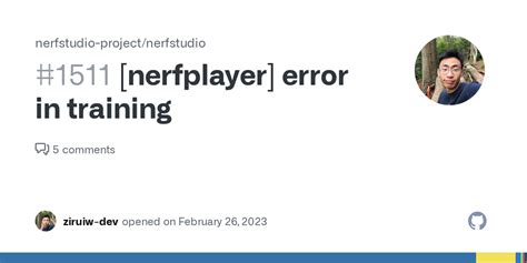 Nerfplayer Error In Training Issue Nerfstudio Project Nerfstudio GitHub