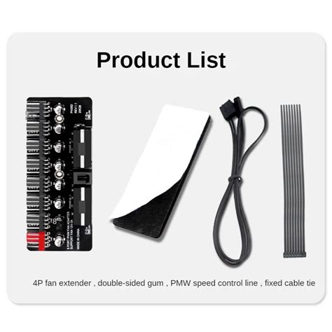 Pwm Fan Hub Computer Cpu Fan Extender Big 4pin Interface Pwm Fan Hub Computer Cpu Fan Extender Big 4pin Interface