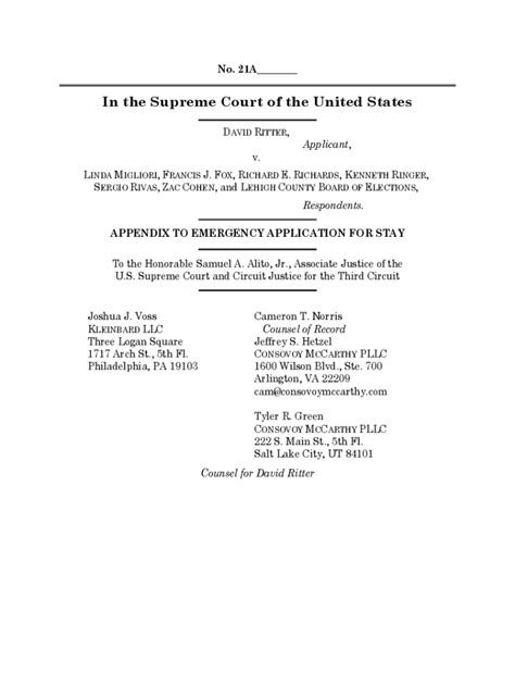 Fillable Online Scotus Appendix Coverdocx Fax Email Print Pdffiller