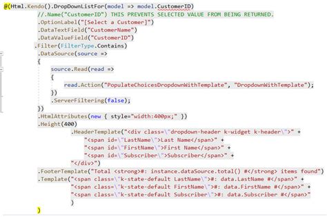 Telerik Dropdown With Template TechMbaBi