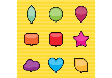 Shapes Balloon Vectors 82514 Vector Art At Vecteezy
