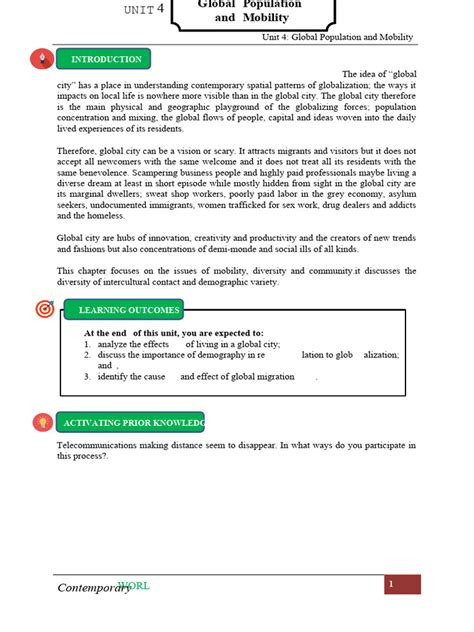 Modified Module Unit 4 1 Pdf Economic Growth Demography