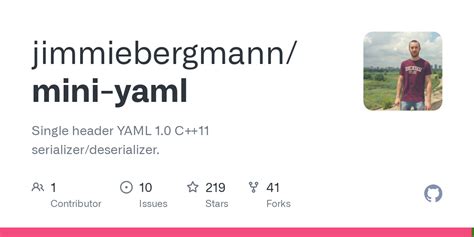 Github Jimmiebergmann Mini Yaml Single Header Yaml C Serializer Deserializer
