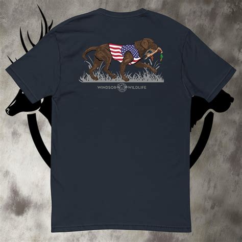 Usa Lab “chocolate Lab” Retrieve Short Sleeve T Shirt Windsor Wildlife