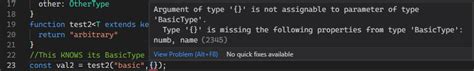 `quick fix` to fill in missing properties not available on mapped type