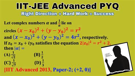 let complex numbers α and 1 α ̅ lie on circles x x 0 2 y y 0 2 r