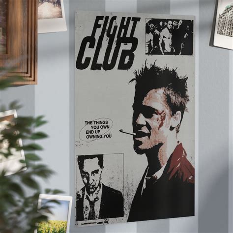 Fight Club Poster Fight Club Wall Art Art Print Wall Decor Tyler