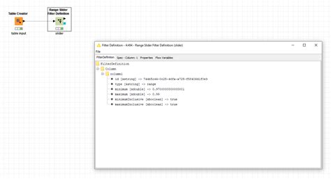 Range Slider Filter Definition Node Problem KNIME Analytics Platform KNIME Community Forum