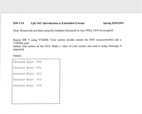 hw 10 cpe 363 introduction to embedded systems