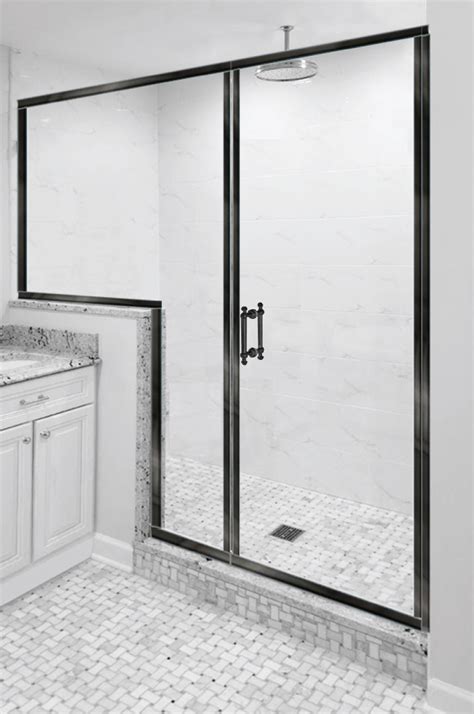 Framed Shower Doors Jaquar Black Shower Enclosure Clear Glass Sliding